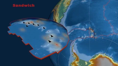 Sandwich tectonics featured. Relief | Stock Video | Pond5
