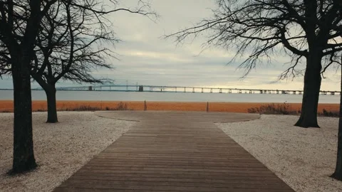 Sandy Point State Park Chesapeake Bay Br... | Stock Video | Pond5