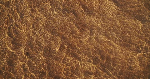 Sandy Yellow Beach And Calm Sea Ocean Wa... | Stock Video | Pond5