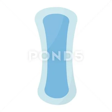 Sanitary pads daily feminine hygiene cycle icon: Royalty Free #258145390