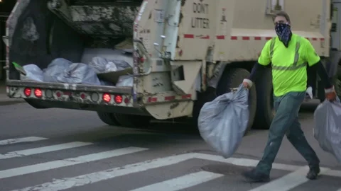 Sanitation Worker Stock Video Footage | Royalty Free Sanitation Worker ...