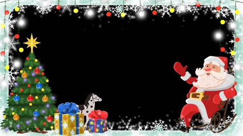 Santa Claus Animation Greets with Hand S... | Stock Video | Pond5