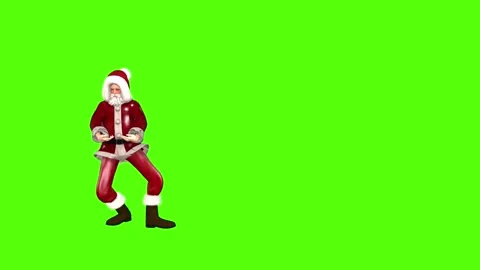 Santa Claus Ballet Dance Green Screen An... | Stock Video | Pond5