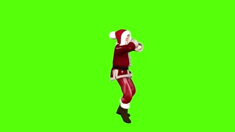 Santa Claus Ballet Dance Green Screen An... | Stock Video | Pond5