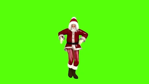 Santa Claus Ballet Dance Green Screen An... | Stock Video | Pond5