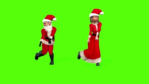Santa Sleigh Green Screen Stock Video Footage | Royalty Free Santa ...