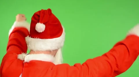 santa claus - green screen - studio - sa... | Stock Video | Pond5