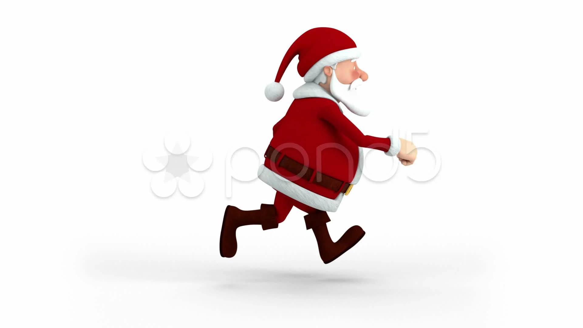Santa Claus Running
