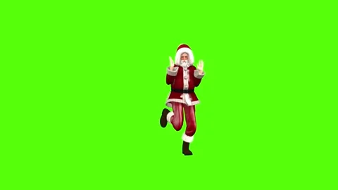 Santa Claus Tap Dance Green Screen Anima... | Stock Video | Pond5