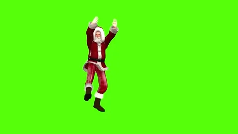 Santa Claus Tap Dance Green Screen Anima... | Stock Video | Pond5