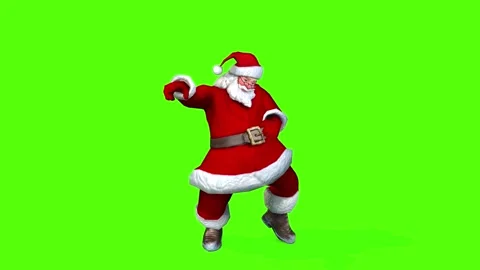 Santa Claus Toxic Dance Green Screen Ani... | Stock Video | Pond5