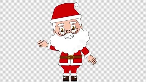 Santa Claus Waving Animation Character T... | Stock Video | Pond5