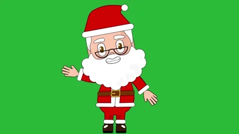 Santa Claus Waving Animation Character T... | Stock Video | Pond5