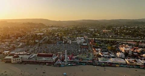 Santa Cruz California Aerial v12 panoram... | Stock Video | Pond5