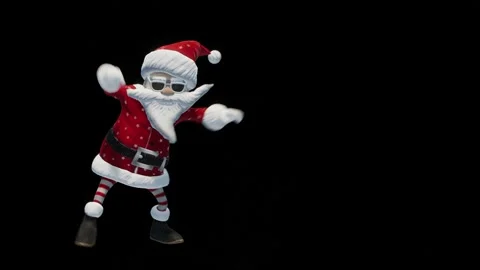 Santa dancing swing, looping animation w... | Stock Video | Pond5