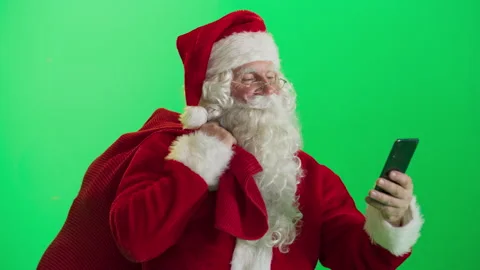 Santa Green Screen Stock Video Footage | Royalty Free Santa Green ...