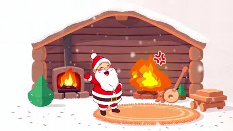 Log Christmas Cabin Stock Videos – Royalty-Free HD & 4K Videos