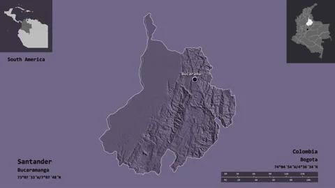 Santander location. Colombia. Administra... | Stock Video | Pond5