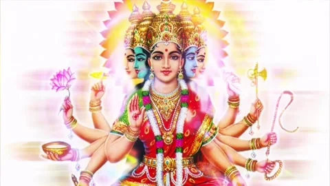 SARASWATI, LAKSHMI AND PARVATI Hindu go... | Stock Video | Pond5