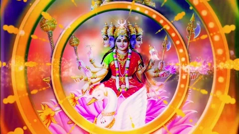 SARASWATI, LAKSHMI AND PARVATI Hindu go... | Stock Video | Pond5