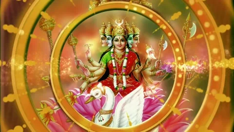 SARASWATI, LAKSHMI AND PARVATI Hindu go... | Stock Video | Pond5