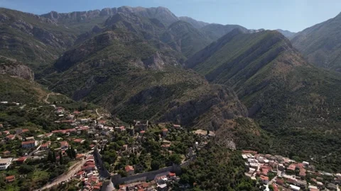 Sari Bar in Montenegro panoramic sky vie... | Stock Video | Pond5