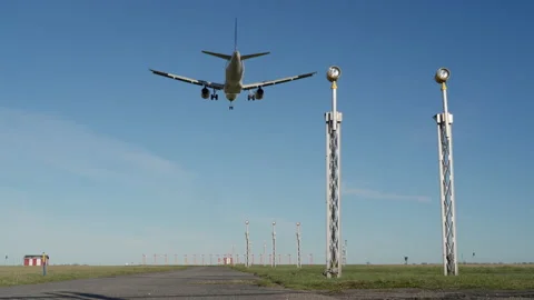 SAS Airbus A320 Passenger Airplane Overh... | Stock Video | Pond5