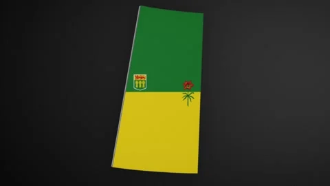 Saskatchewan - Canada Province Border Ma... | Stock Video | Pond5