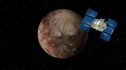 Satellite Approaches Pluto | Stock Video | Pond5