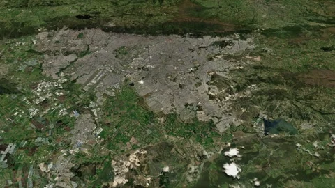 Satellite Bogota map background loop. Sp... | Stock Video | Pond5