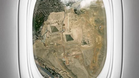 Satellite Cairo map background loop. Spi... | Stock Video | Pond5