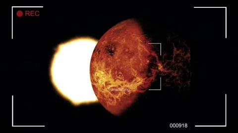 Satellite Camera Feed of Venus Near Sun ... | Stock Video | Pond5