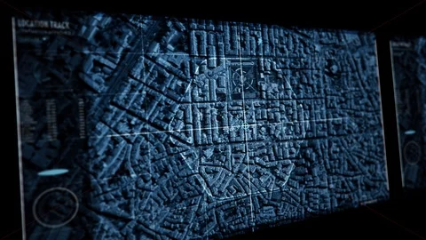 Satellite Camera Grid is Scanning Arabia... | Stock Video | Pond5