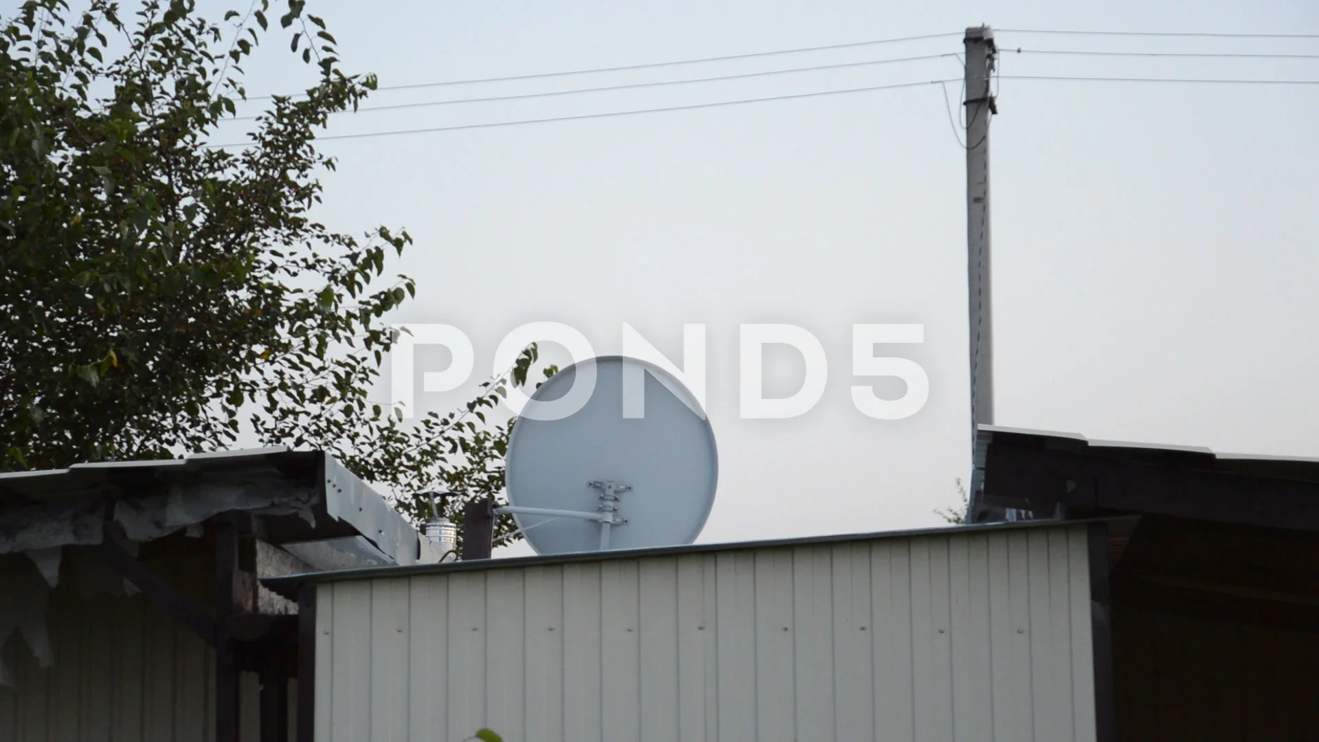 Tv Satellite Dish On House