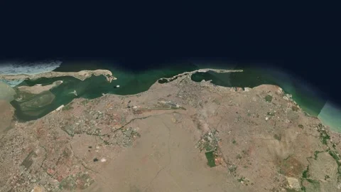 Satellite Luanda map background loop. Sp... | Stock Video | Pond5