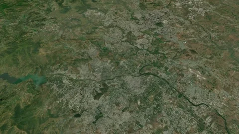 Satellite Pune map background loop. Spin... | Stock Video | Pond5