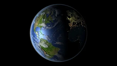 Rotating Earth Satellite Mova Blue Relief Map Self Rotating Globe