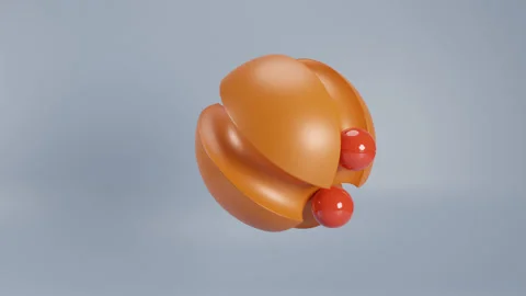 satisfying rendered animation with rotat... | Stock Video | Pond5