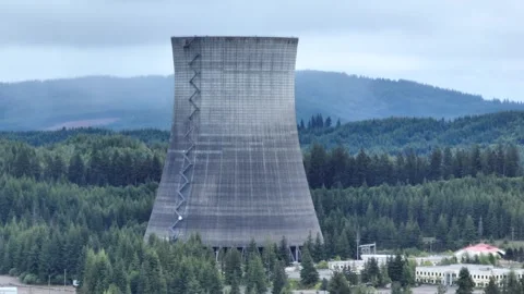 Satsop Nuclear Power Plant Washington St... | Stock Video | Pond5