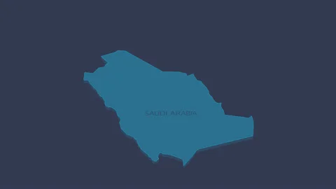 Saudi Arabia animated map with alpha cha... | Stock Video | Pond5