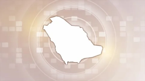 Saudi Arabia Animated Map | Stock Video | Pond5