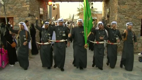Saudi Arabia celebrates Bedouin culture ... | Stock Video | Pond5