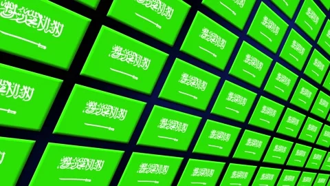 Saudi Arabia Flag Animated Background 3d... | Stock Video | Pond5