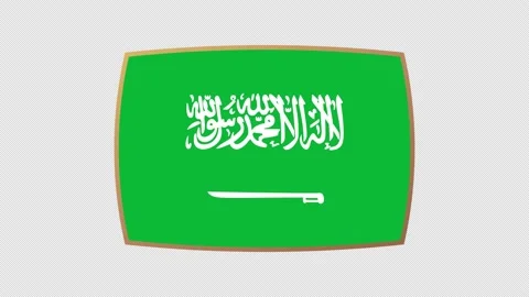 saudi arabia flag presentation animation... | Stock Video | Pond5