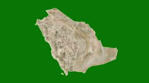 Saudi Arabia map - cartoon. Regions. Sat... | Stock Video | Pond5