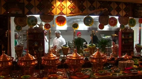 Saudi female chef takes iftar to a new l... | Stock Video | Pond5