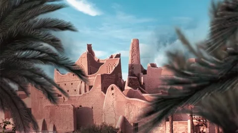 Saudi Riyadh founding day Diriyah histor... | Stock Video | Pond5