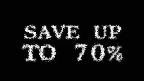 Save Up To 70% cloud text effect black i... | Stock Video | Pond5