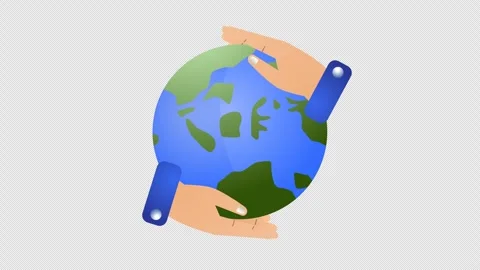 Save Earth Planet Cartoon Animation in T... | Stock Video | Pond5