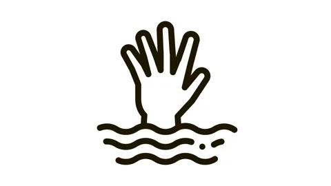Drowning Icon Stock Video Footage | Royalty Free Drowning Icon Videos ...